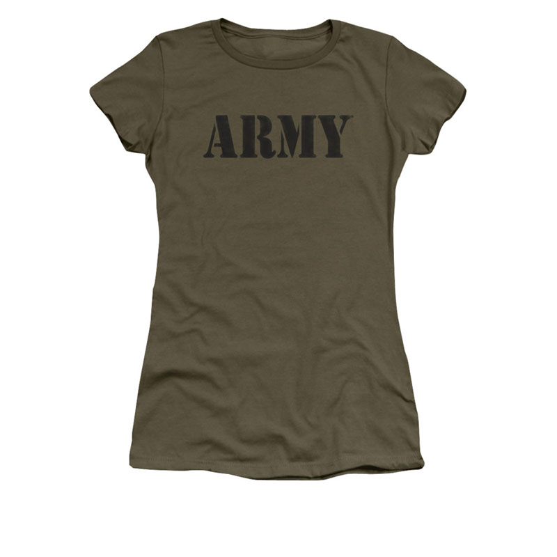 US Army Classic Logo Green Juniors T-Shirt