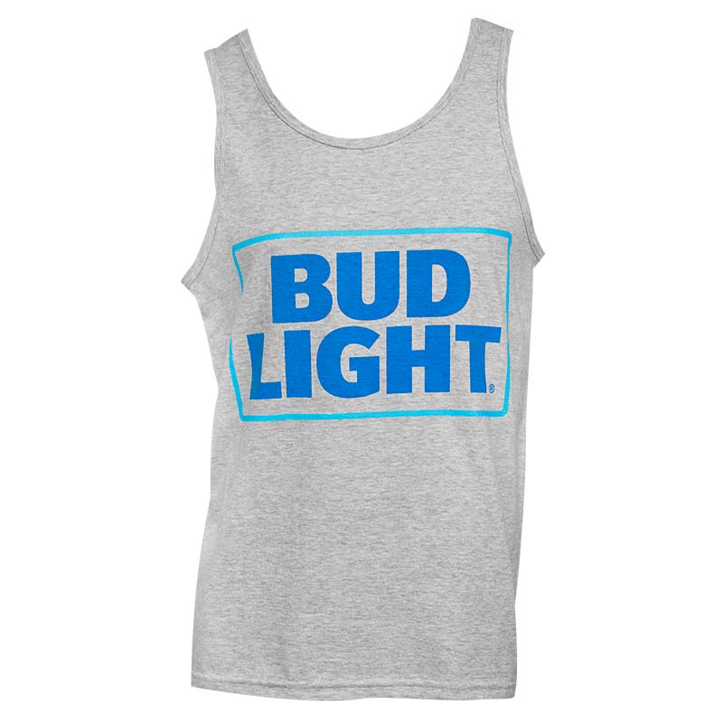 Men's Bud Light Beer Grey Tank Top