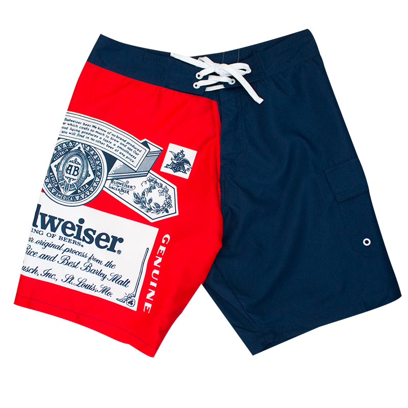 Budweiser Beer Logo Two-Tone Board Shorts