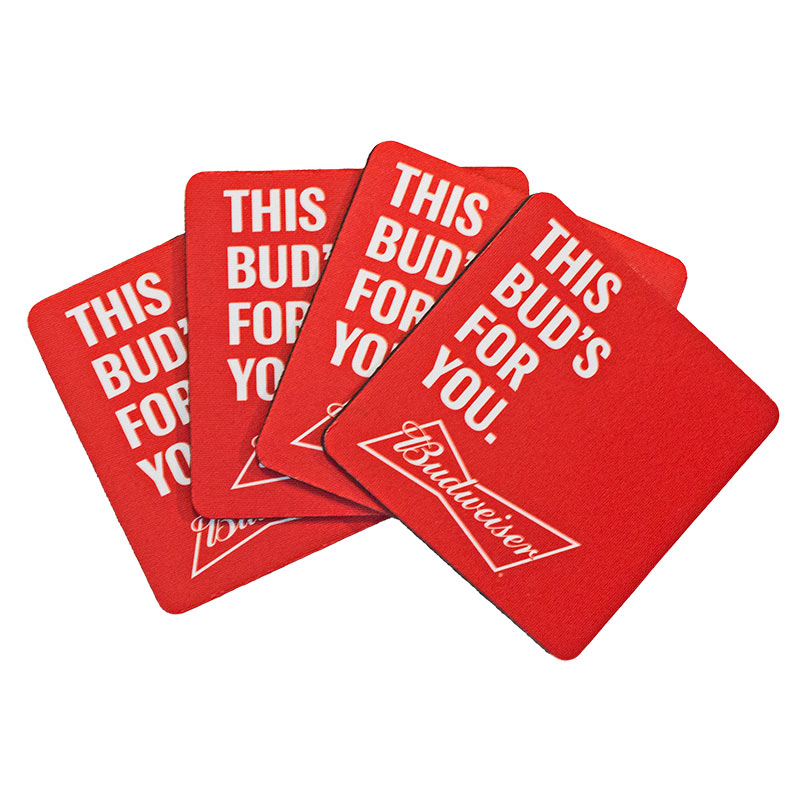 Budweiser Coaster Four Pack