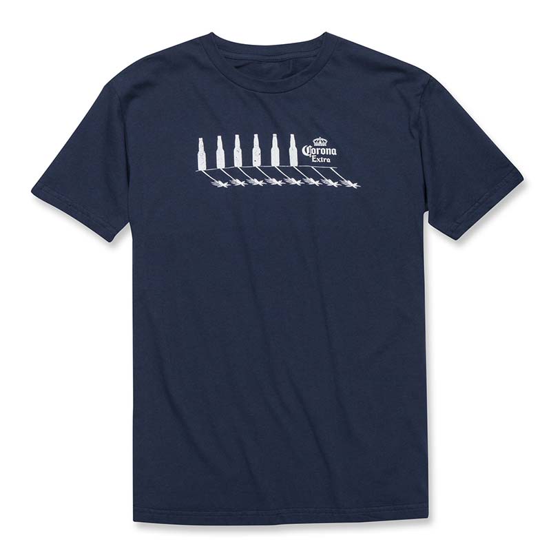 Corona Extra Men's Navy Blue Reflection T-Shirt