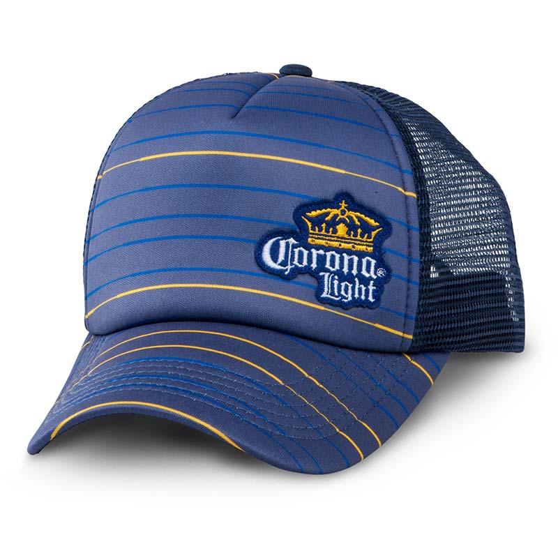 Corona Light Mesh Striped Trucker Hat