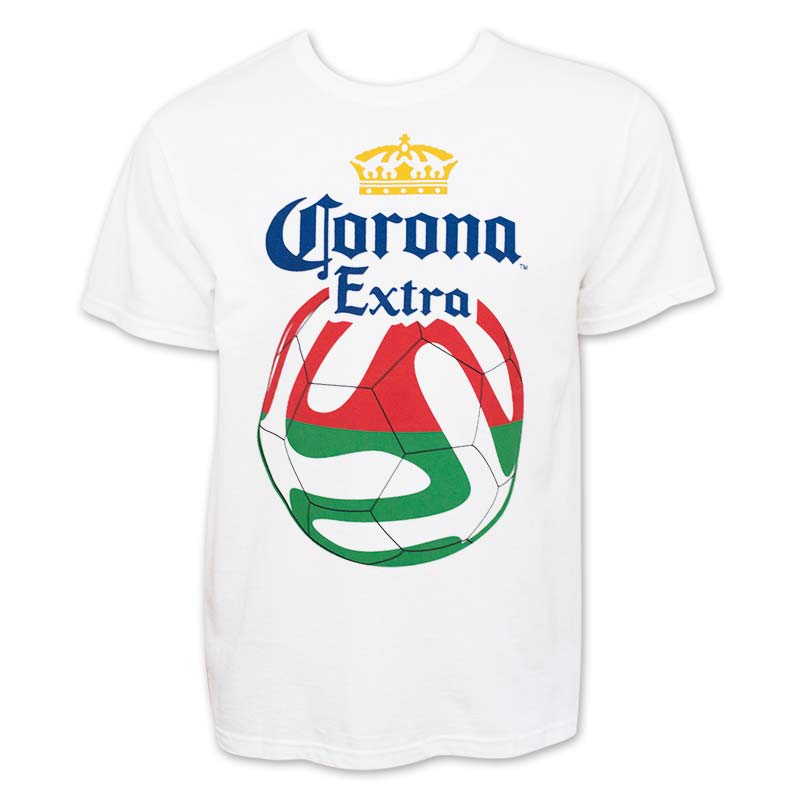 Corona Extra Soccer Red And Green Logo T-Shirt