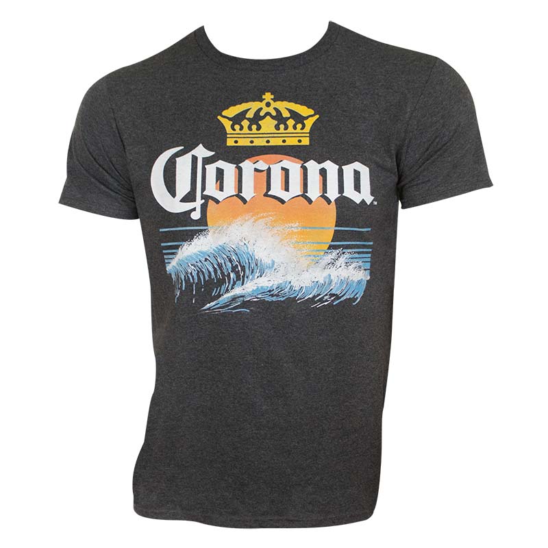 Corona Extra Men's Gray Waves T-Shirt