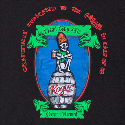 Dead Guy Ale Rogue Black Mens Hoodie