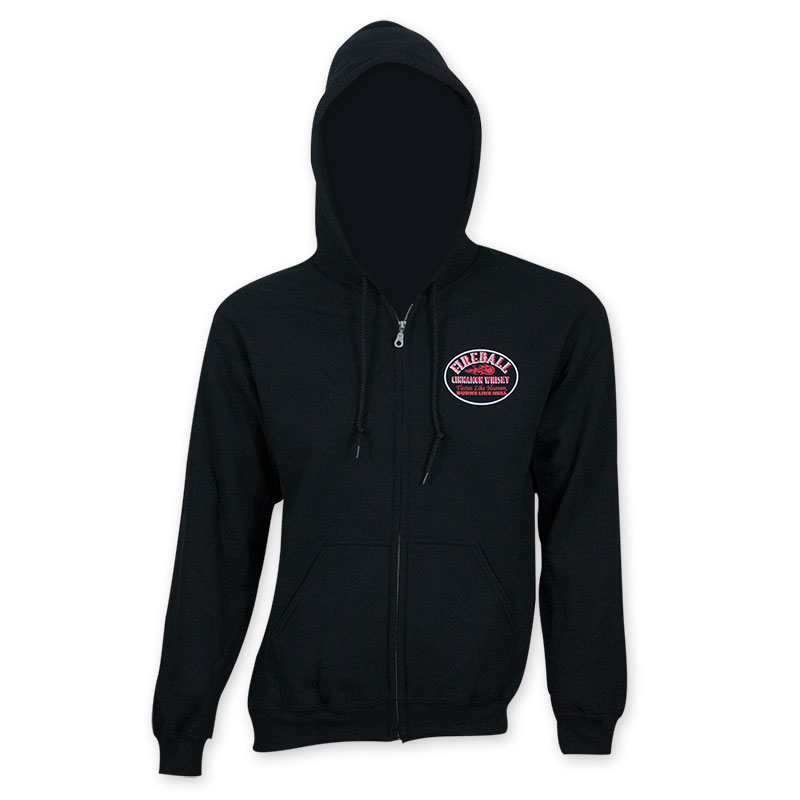 Fireball Cinnamon Whiskey Black Hoodie Sweatshirt