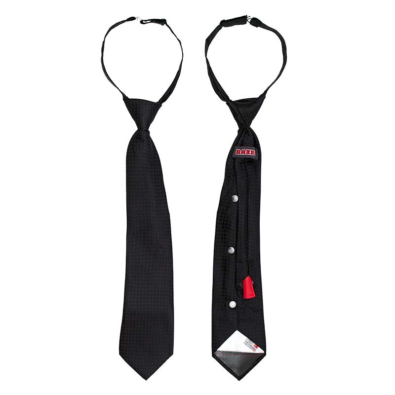 Black Secret Flask Tie
