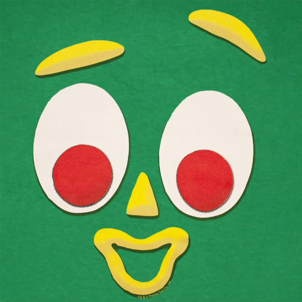 Gumby Jumbo Face Green Graphic T-Shirt