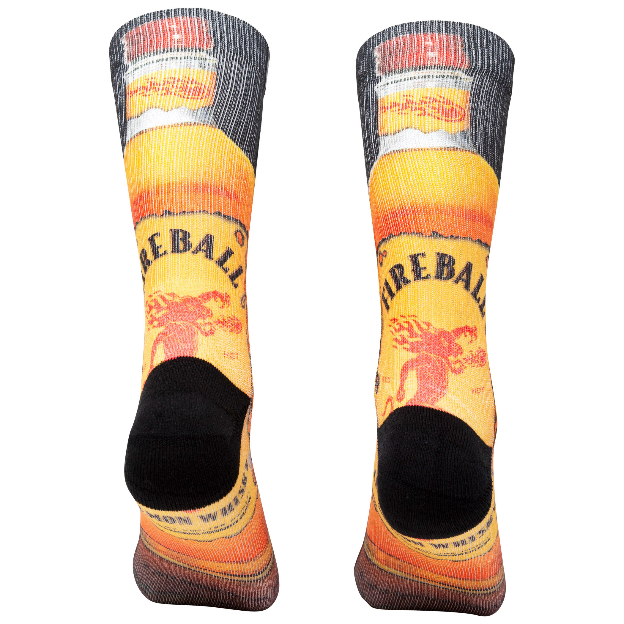 Fireball Whiskey Men's Bottle Socks