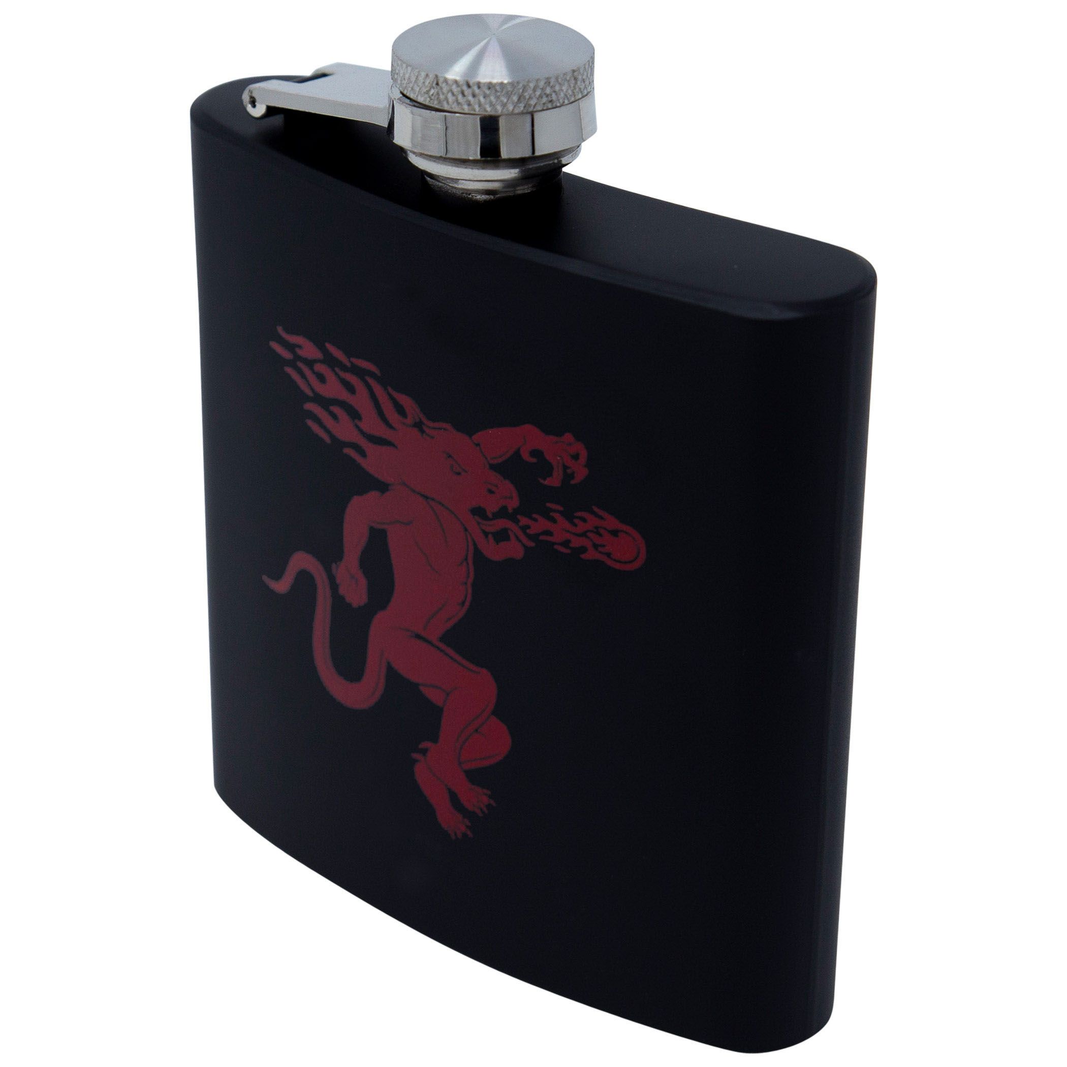 Fireball Whisky Dragon Logo Flask