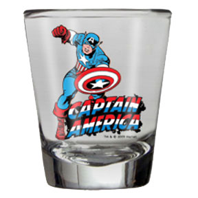 Captain America Marvel Shot Glass