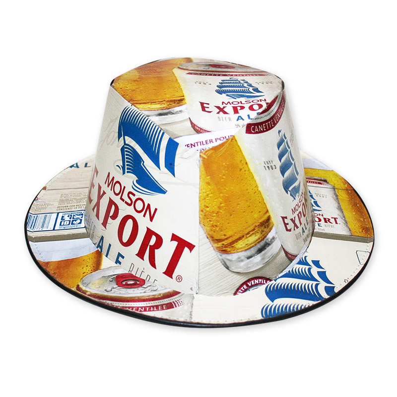 Molson Export Ale Beer Box Fedora Hat - FREE SHIPPING