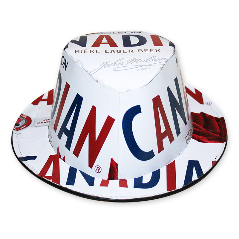 Molson Canadian Beer Box Fedora Hat - FREE SHIPPING