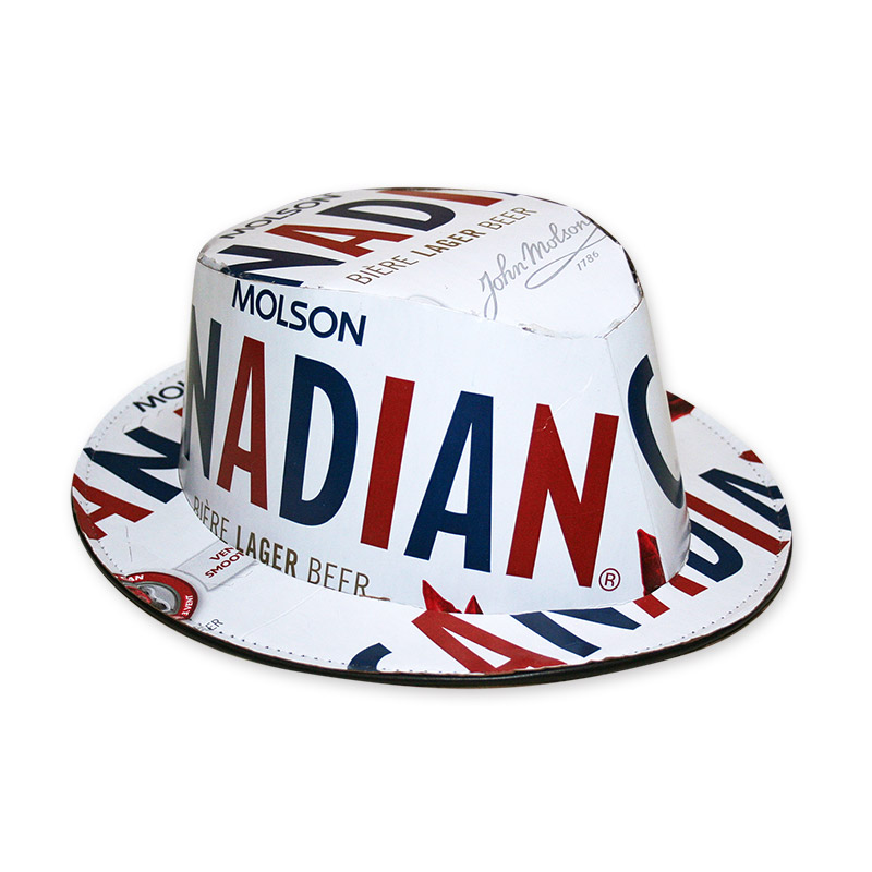 Molson Canadian Beer Box Fedora Hat - FREE SHIPPING