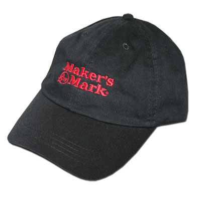 Makers Mark Red Logo Black Adjustable Cap