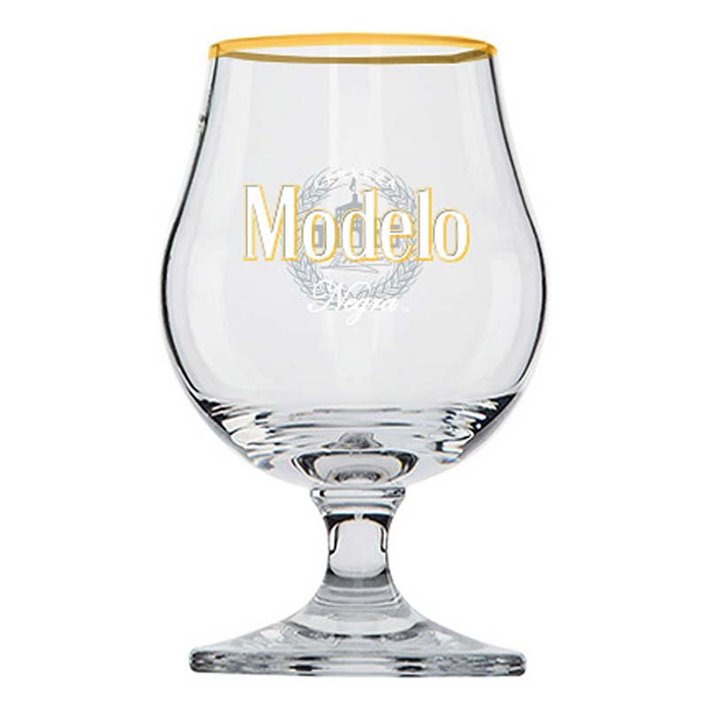 Negra Modelo Gold Rimmed Bristol Glass