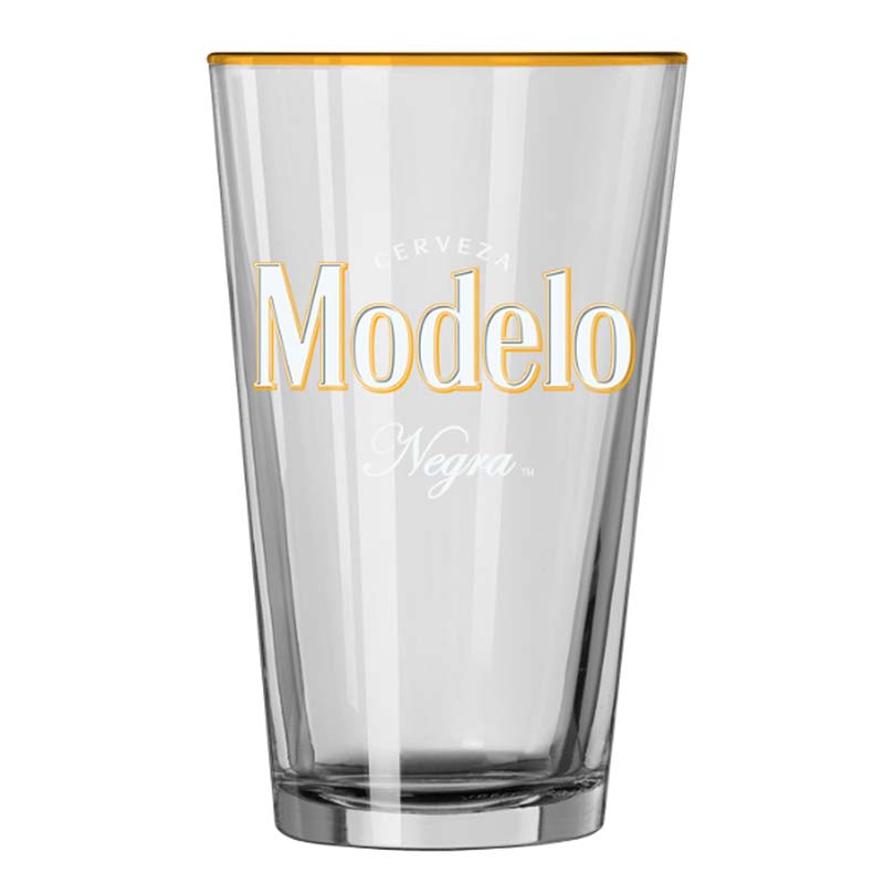 Modelo Negra Gold Rimmed Pint Glass
