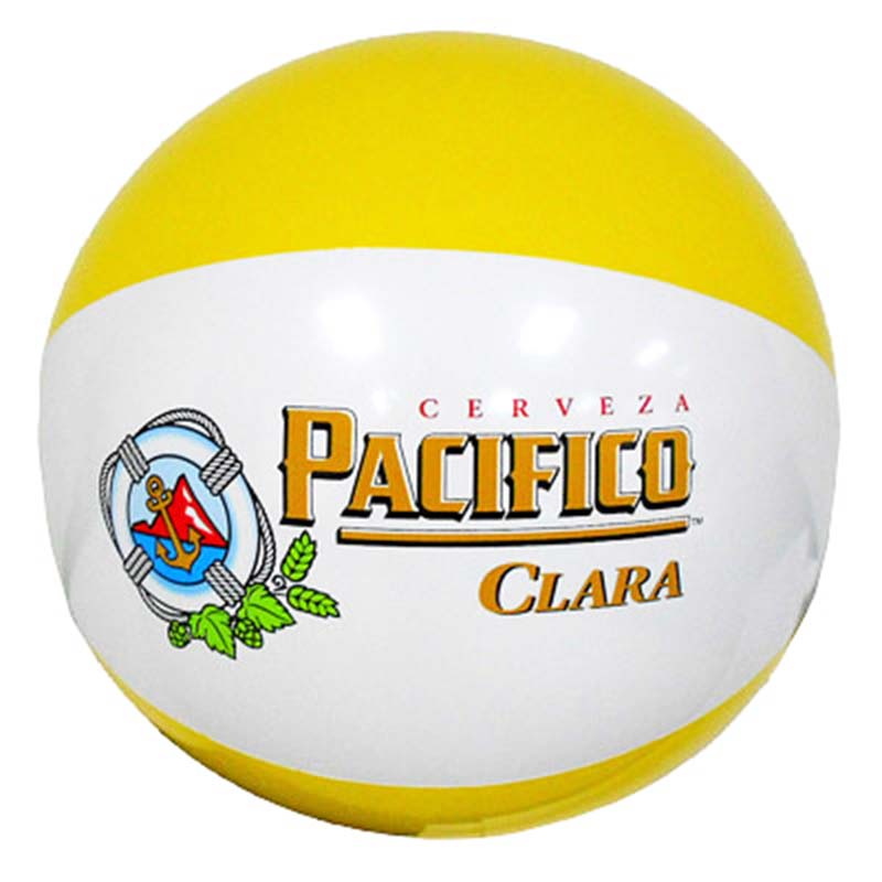 Pacifico Clara Yellow Inflatable Beach Ball