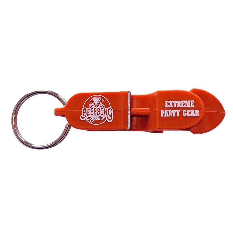 Shotgun Beer Tool Bottle Opening Keychain