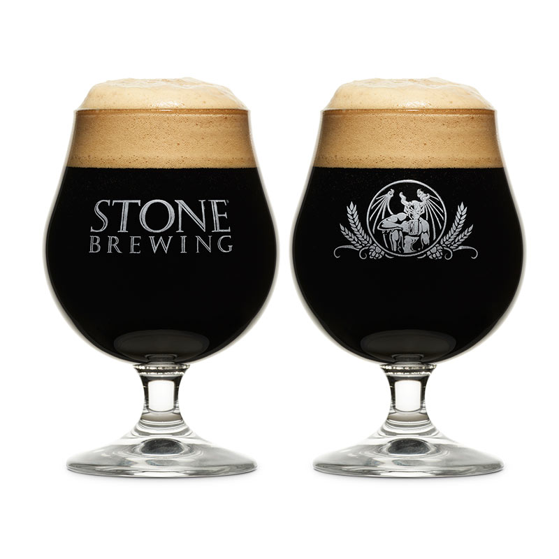 Stone Brewing Co. Duel Logo Specialty Chalice Glass
