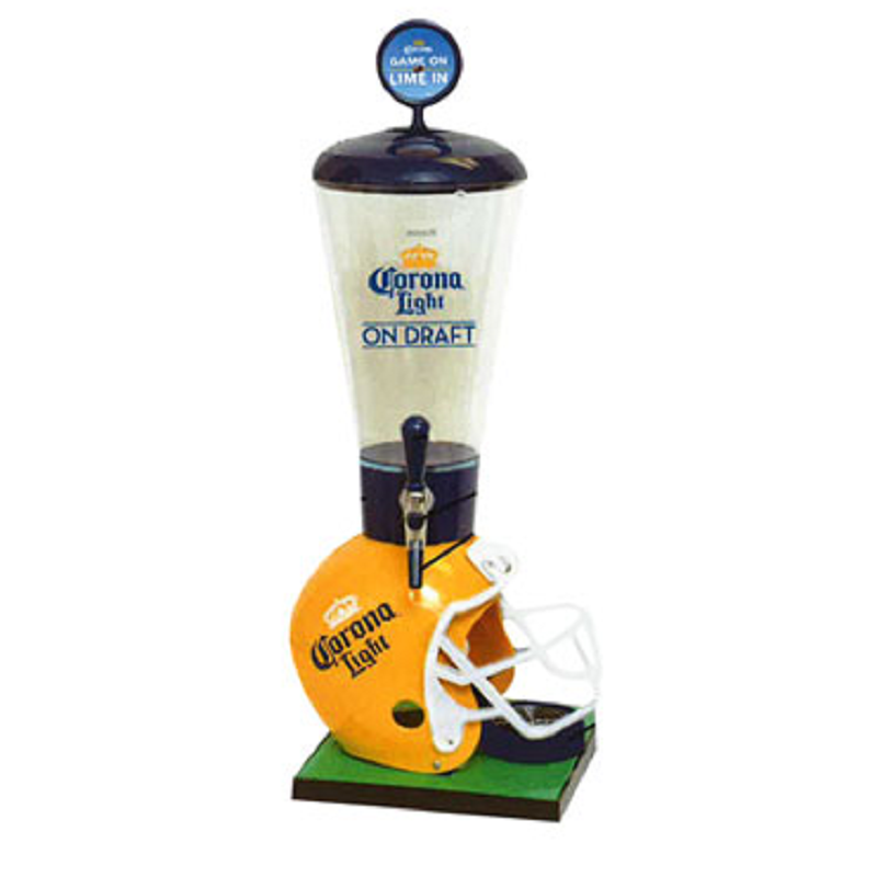 Corona Light Football Helmet 128 oz Beer Tube